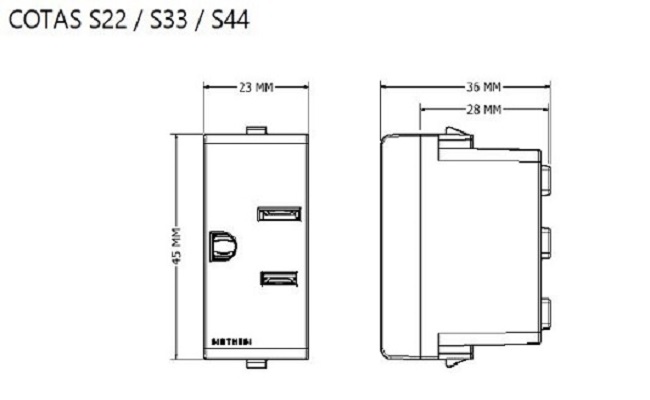 TOMACORRIENTE DOBLE ( 01 DE 3 EN LINEA + 01 AMERICANO) S33 PLACA PIEDRA ...